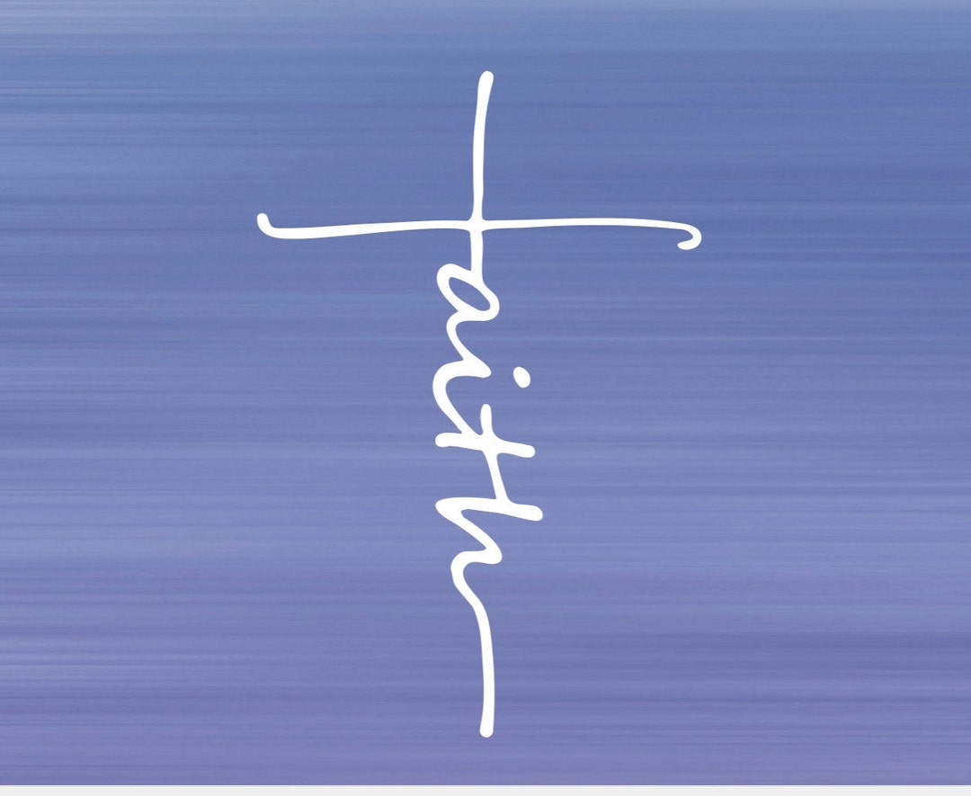 Faith Cross Cross Religious Decal Car Decal Computer - Etsy