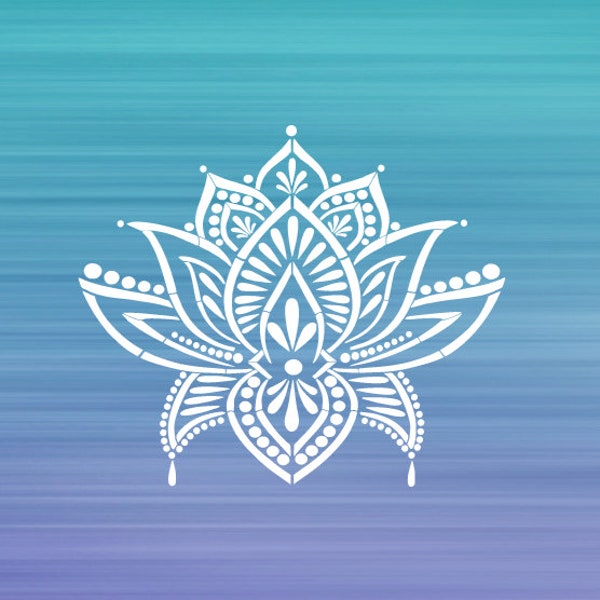 Lotus Flower Sticker - Etsy