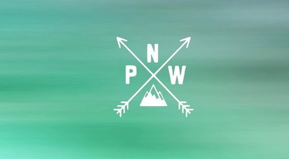 PNW Decal Pacific Northwest Decal PNW Sticker Pacific - Etsy