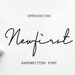 Newfirst Signature Script Font Hand Lettered Calligraphy | Etsy
