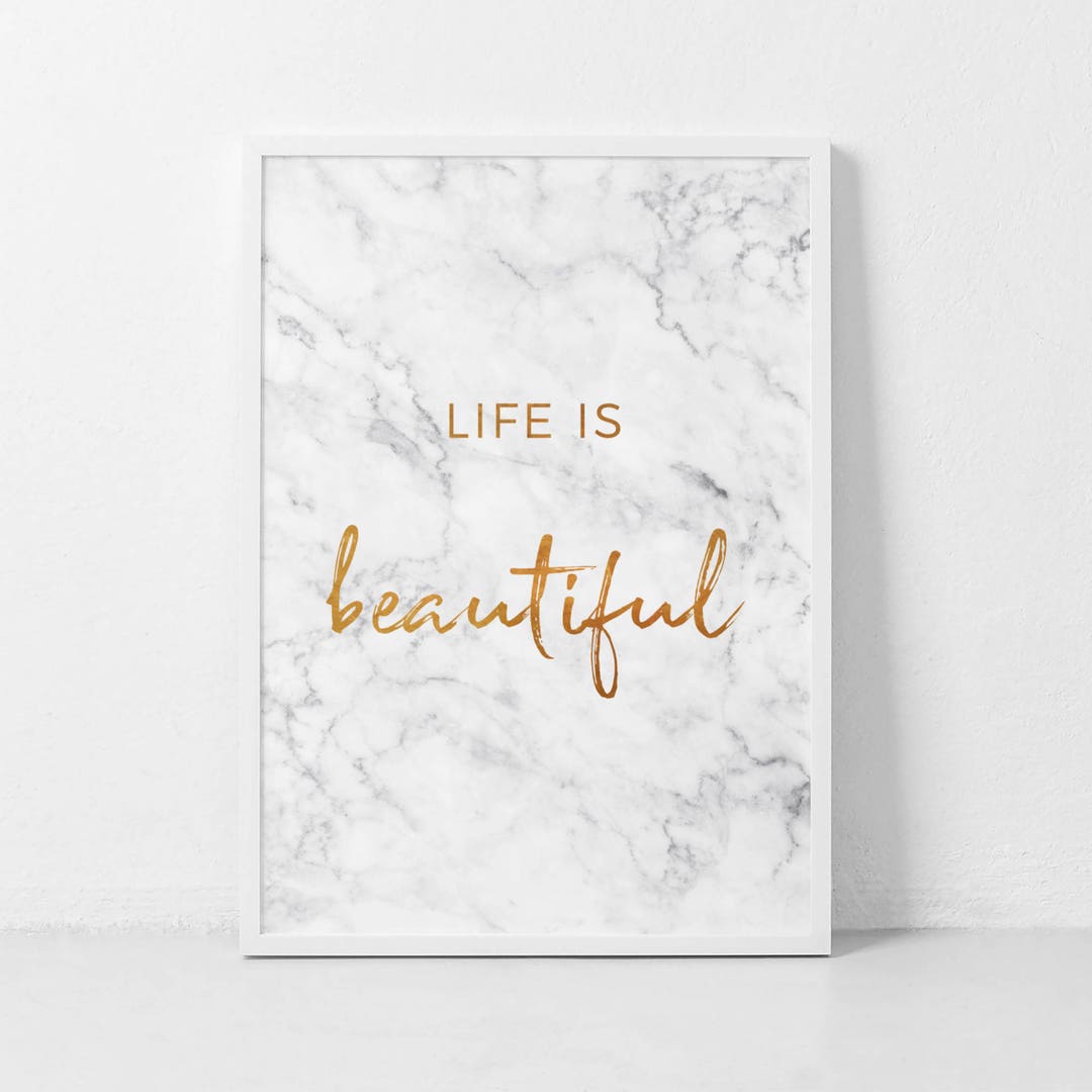 Life is Beautiful Poster, Life is Beautiful, Life is Beautiful Print ...