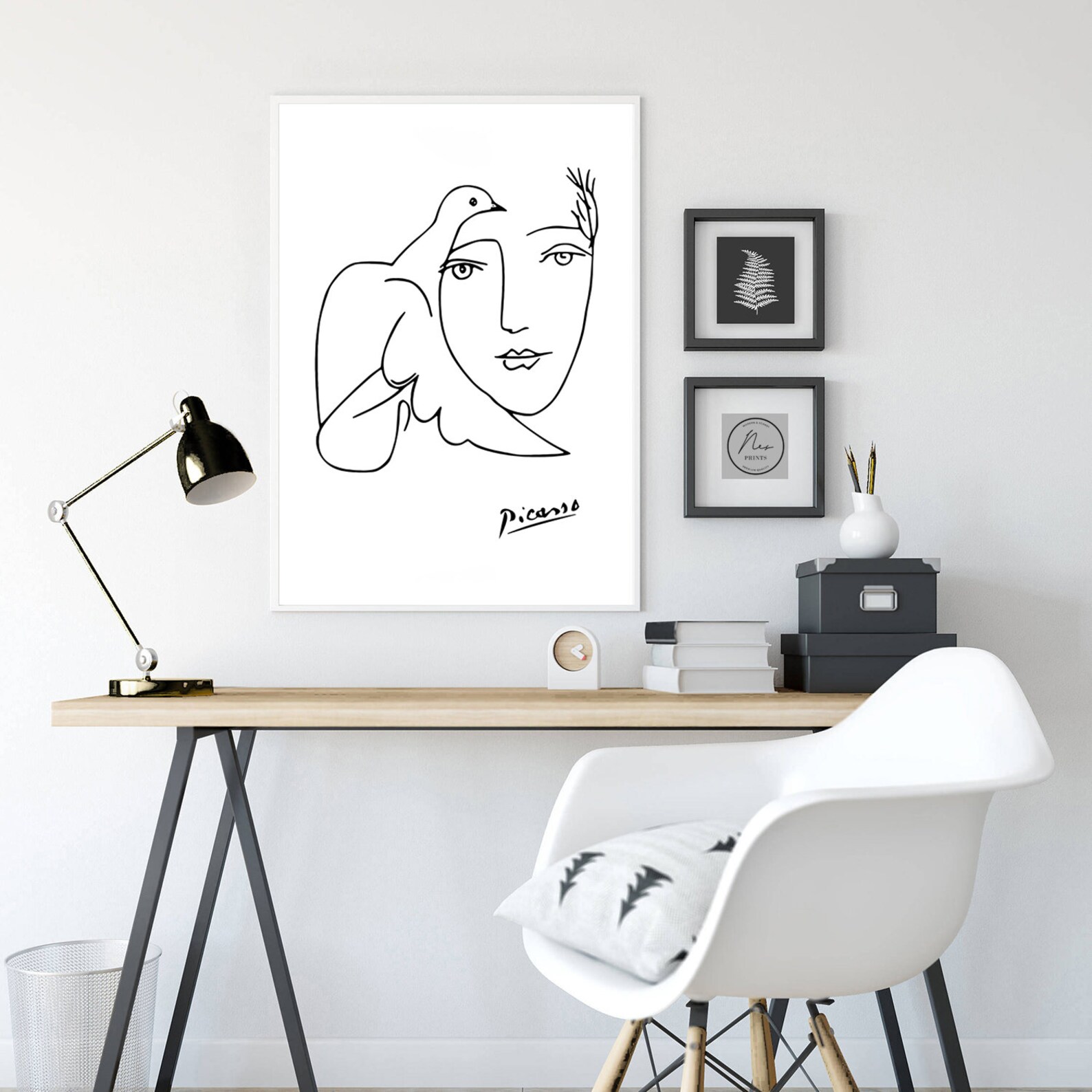 Picasso Art Sketch Print Picasso Poster Figurative Drawing Modern ...