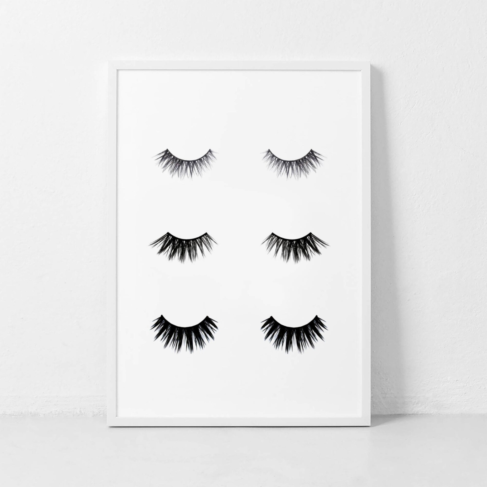 Eyelashes Prints, Makeup Print, Bedroom Art, Fashion Print, Lashes ...