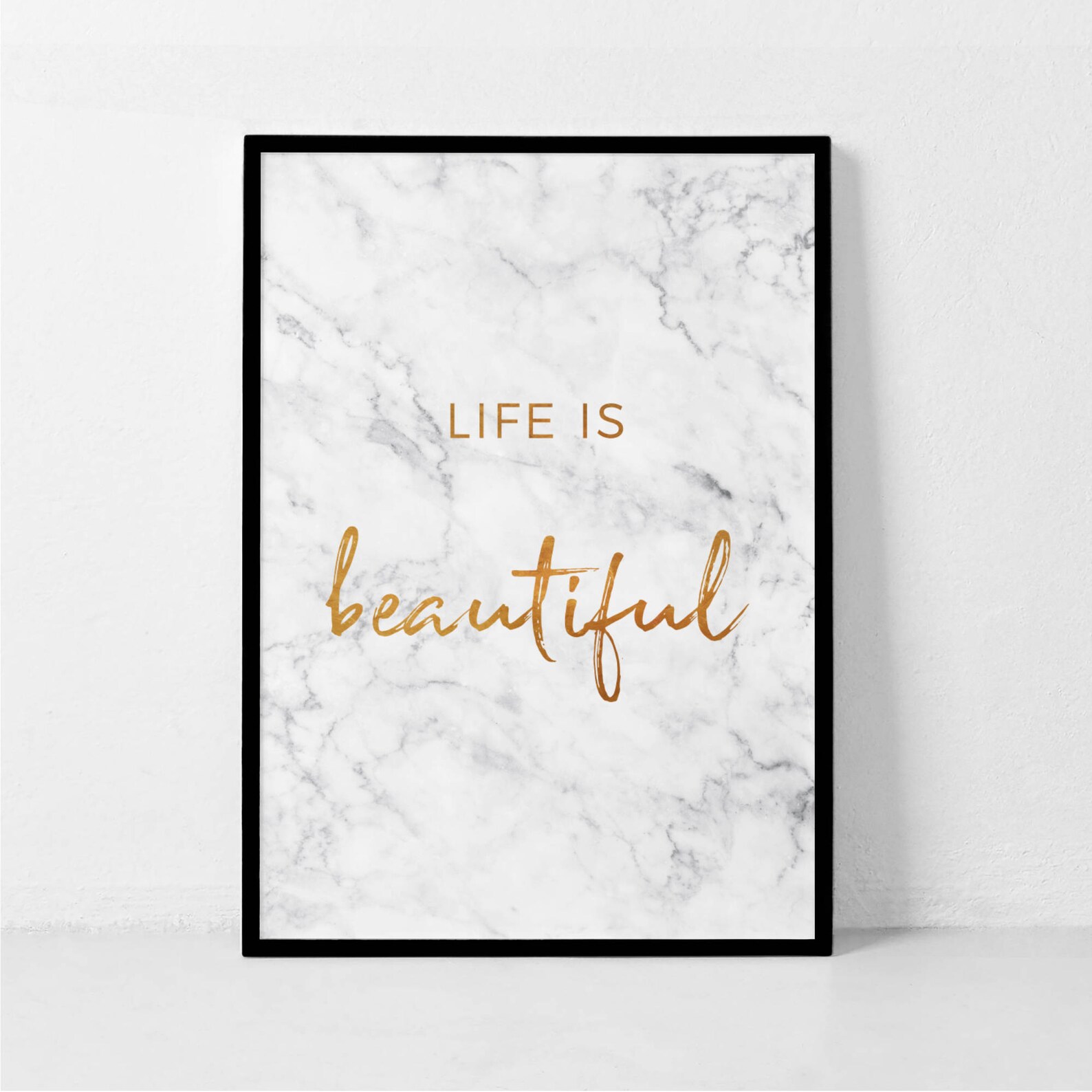 Life is Beautiful Poster Life is Beautiful Life is Beautiful | Etsy