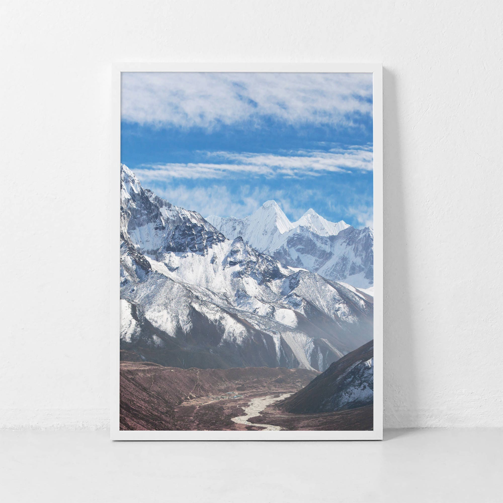 Set of 3 Snow Mountain Print Nordic Art Printable Set - Etsy