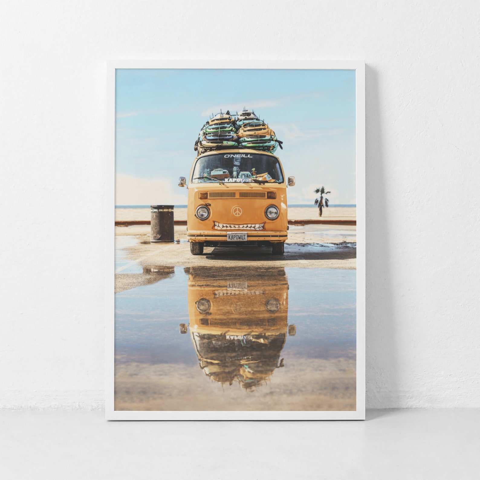 VW Camper Print Campervan Poster Travel Print Summer Print | Etsy