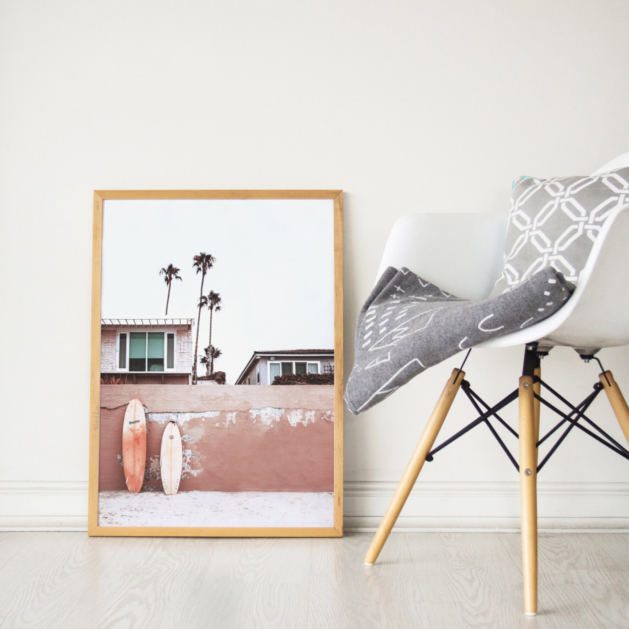 Surfboard Print California Wall Art Summer Poster Surf - Etsy