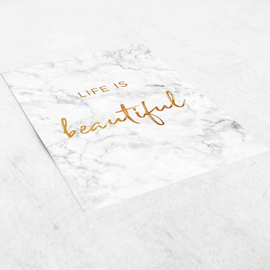 Life is Beautiful Poster Life is Beautiful Life is Beautiful | Etsy