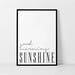 Good Morning Sunshine, Inspirational Poster, Printable Poster, Morning ...