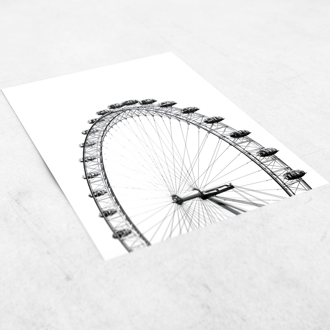 Ferris Wheel Print Wall Print Art Minimalist Poster Digital | Etsy