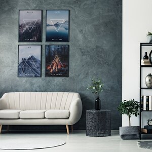 Earth Our Body Print, Earth Wall Art, Four Elements Earth Poster ...