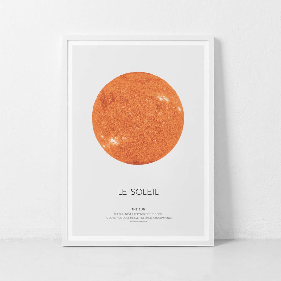 Sun Print, Le Soleil Art, Sun Photography, Sun Wall Art, the Sun Poster ...