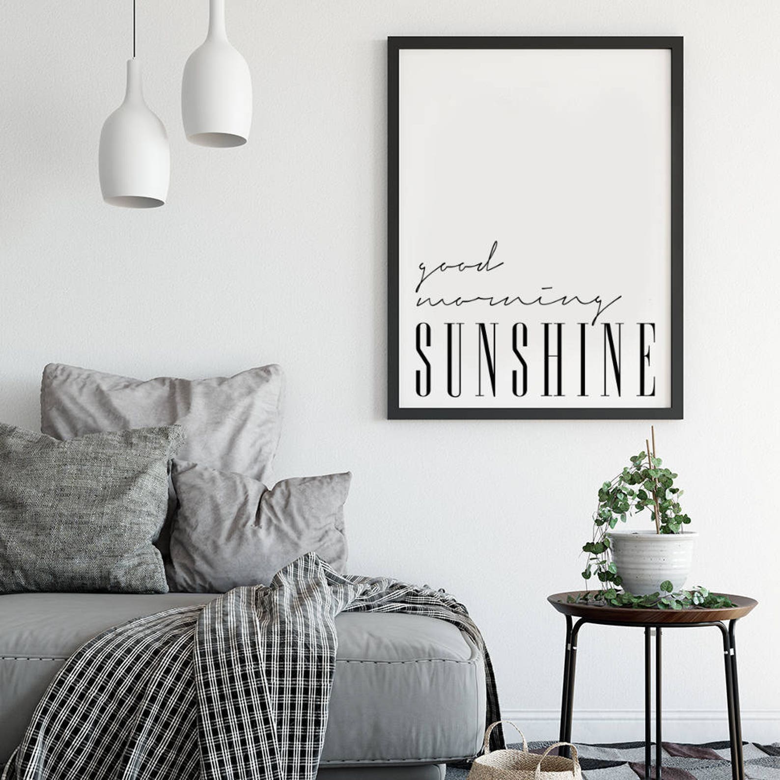 Good Morning Sunshine Inspirational Poster Printable Poster | Etsy