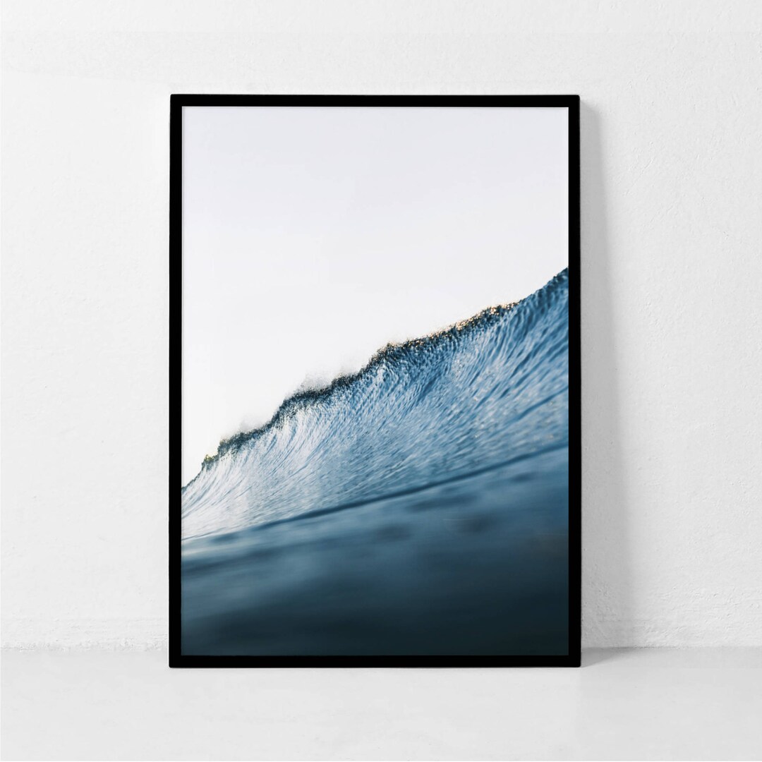 Ocean Waves Print, Ocean Print, Water Print, Sea Wall Art, Scandinavian ...
