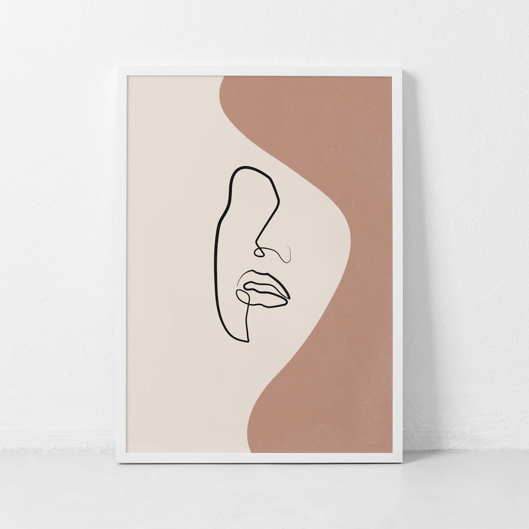 Line Art Woman Print, Minimal Woman Line, Female Poster, Minimalist ...