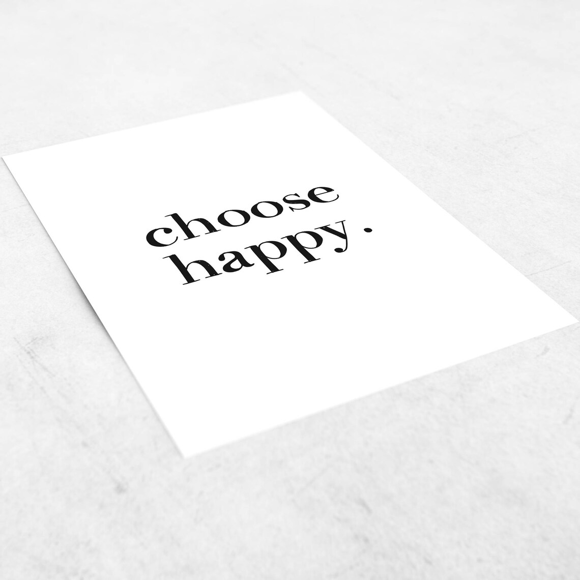 Choose Happy Print Choose Happy Sign Typography Farmhouse | Etsy