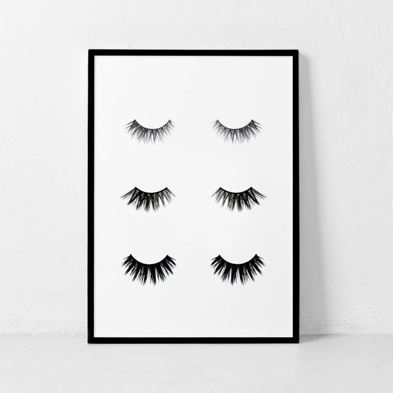 Eyelashes Print - Etsy
