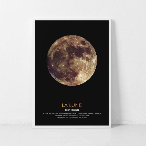 Moon Poster - Etsy