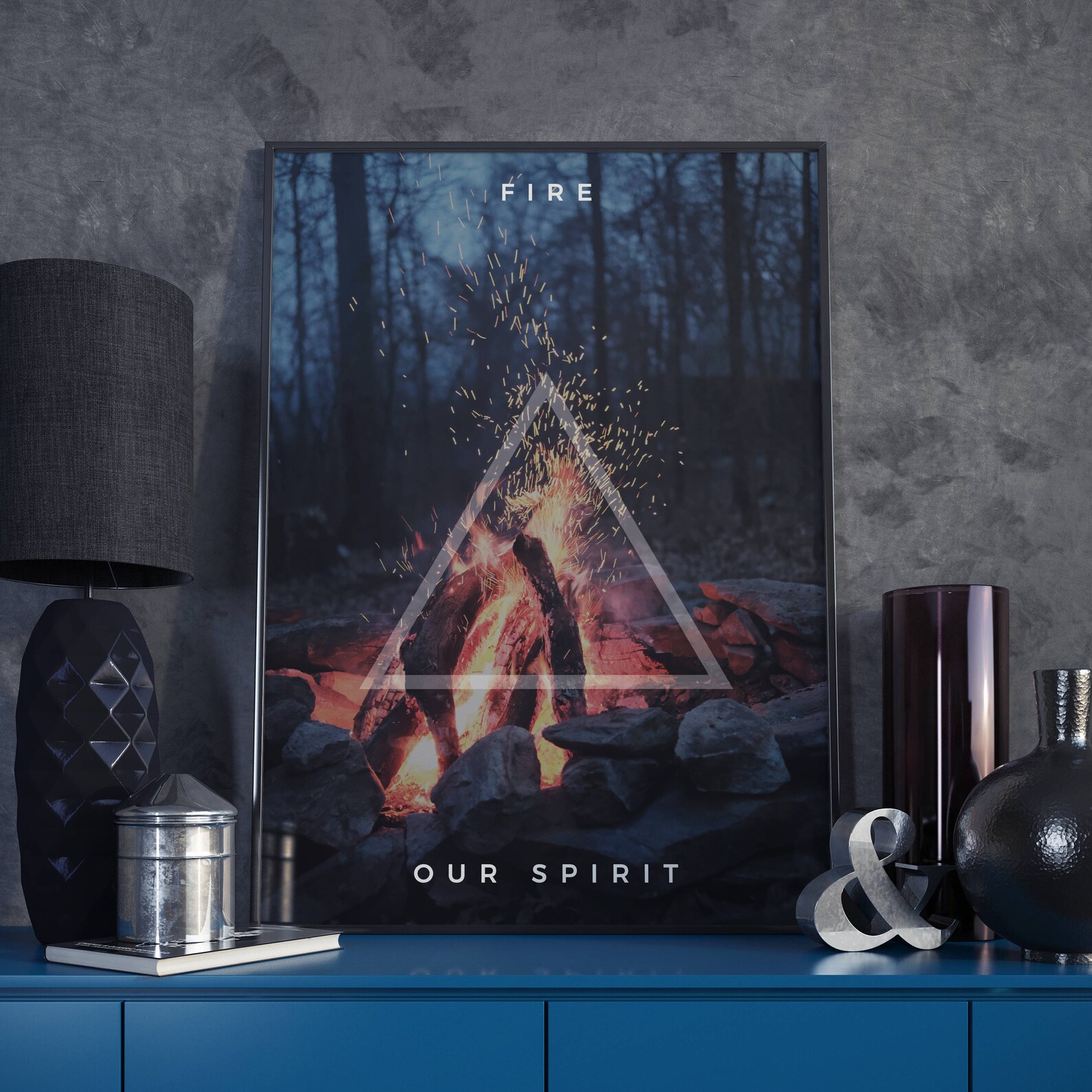 Fire Our Spirit Print Fire Wall Art Four Elements Fire - Etsy