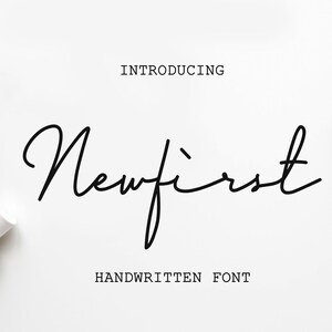 Newfirst Signature Script Font Hand Lettered Calligraphy Font Font ...