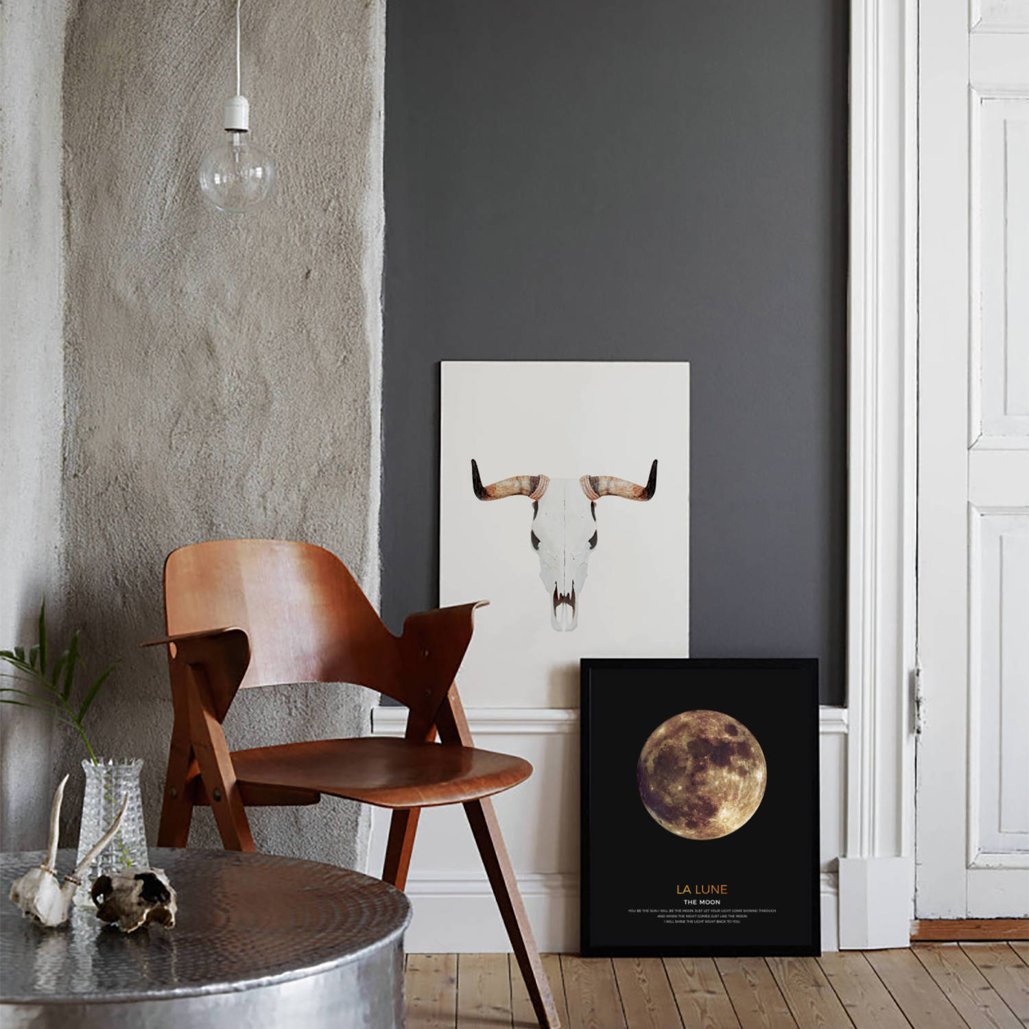 Bull Skull Print Bull Skull Art Buffalo Horns Skull Print | Etsy