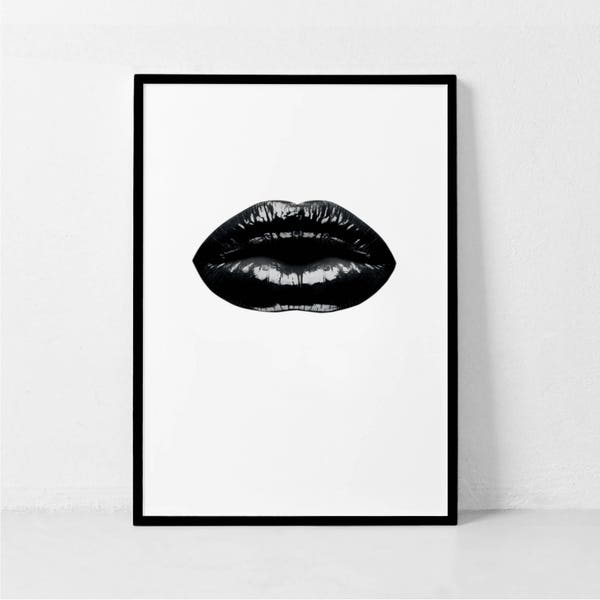 Lips Poster - Etsy