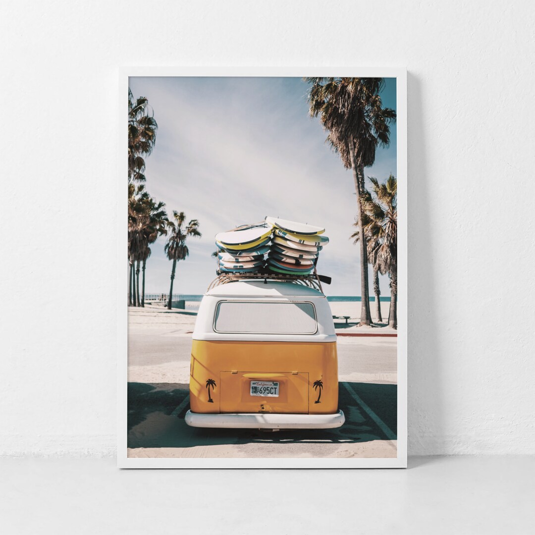 VW Camper Print, Campervan Poster, Travel Print, Summer Print, VW ...