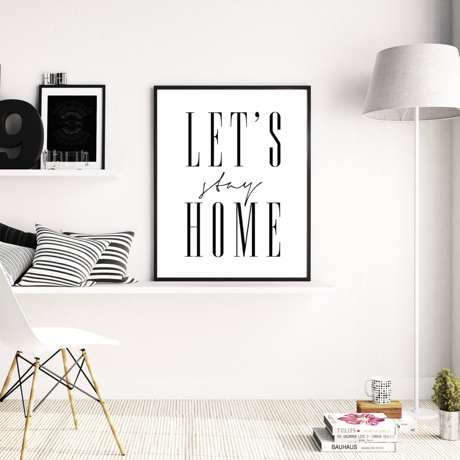 Let's Stay Home Printable, Bedroom Print, Fashion Poster, Affiche ...