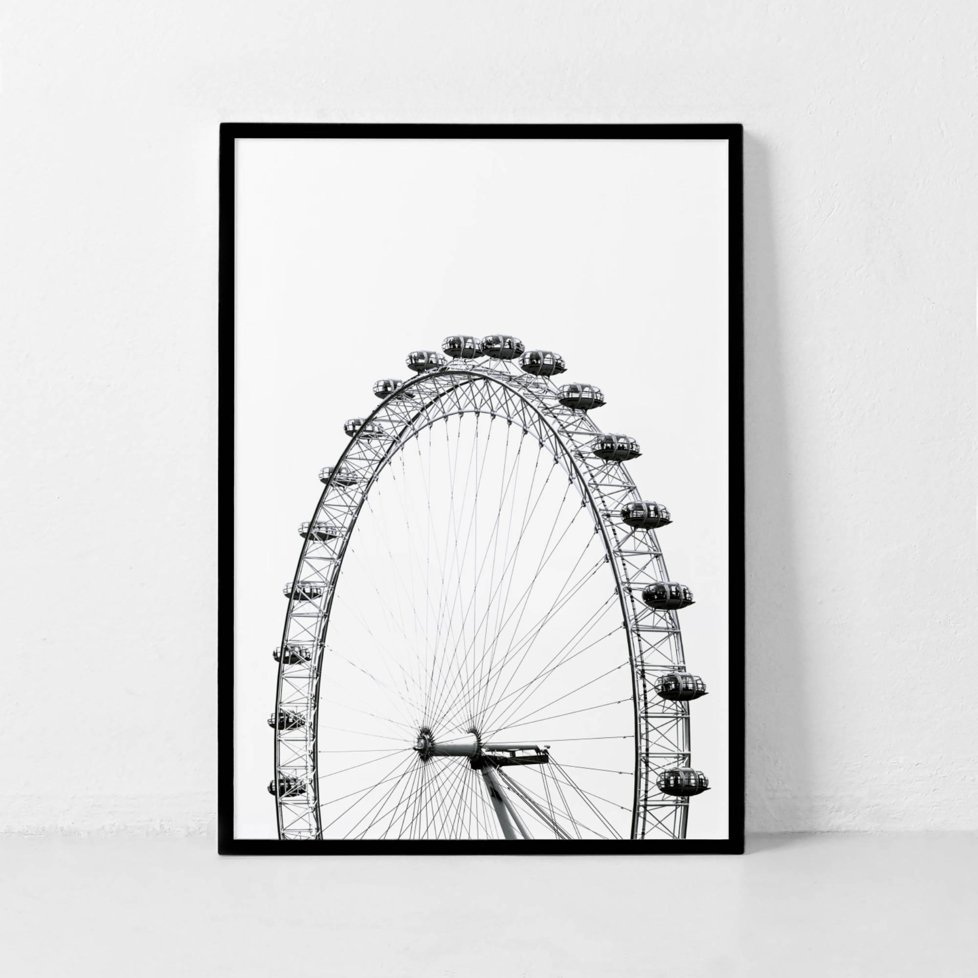 Ferris Wheel Print Wall Print Art Minimalist Poster Digital | Etsy