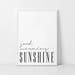 Good Morning Sunshine, Inspirational Poster, Printable Poster, Morning ...