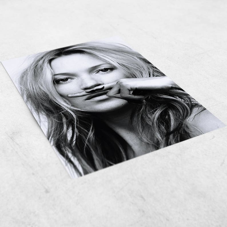 Kate Moss Print Kate Moss Poster Fashion Print Life is Joke | Etsy