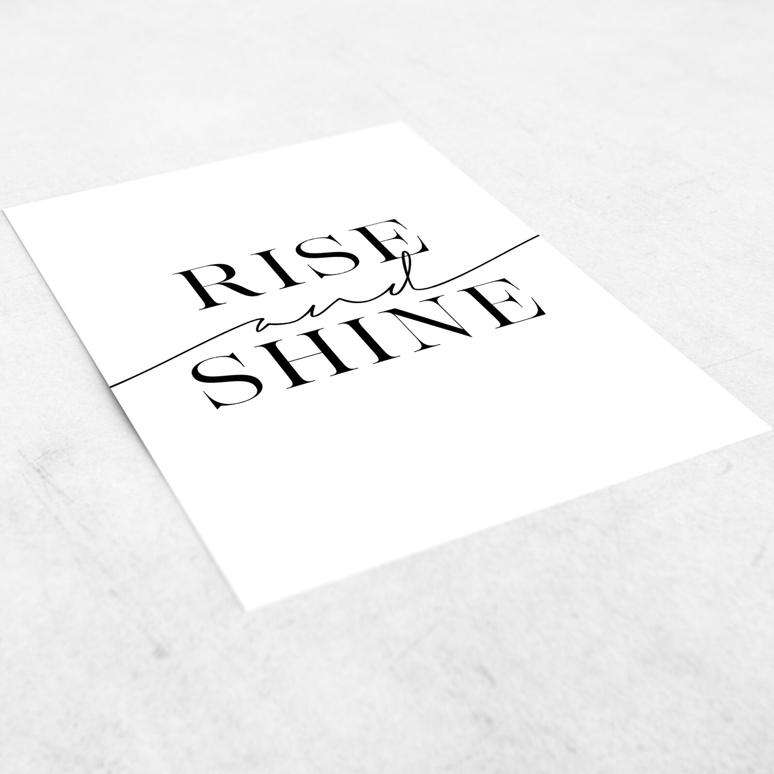 Rise and Shine, Rise and Shine Print, Rise and Shine Sign, Bedroom ...