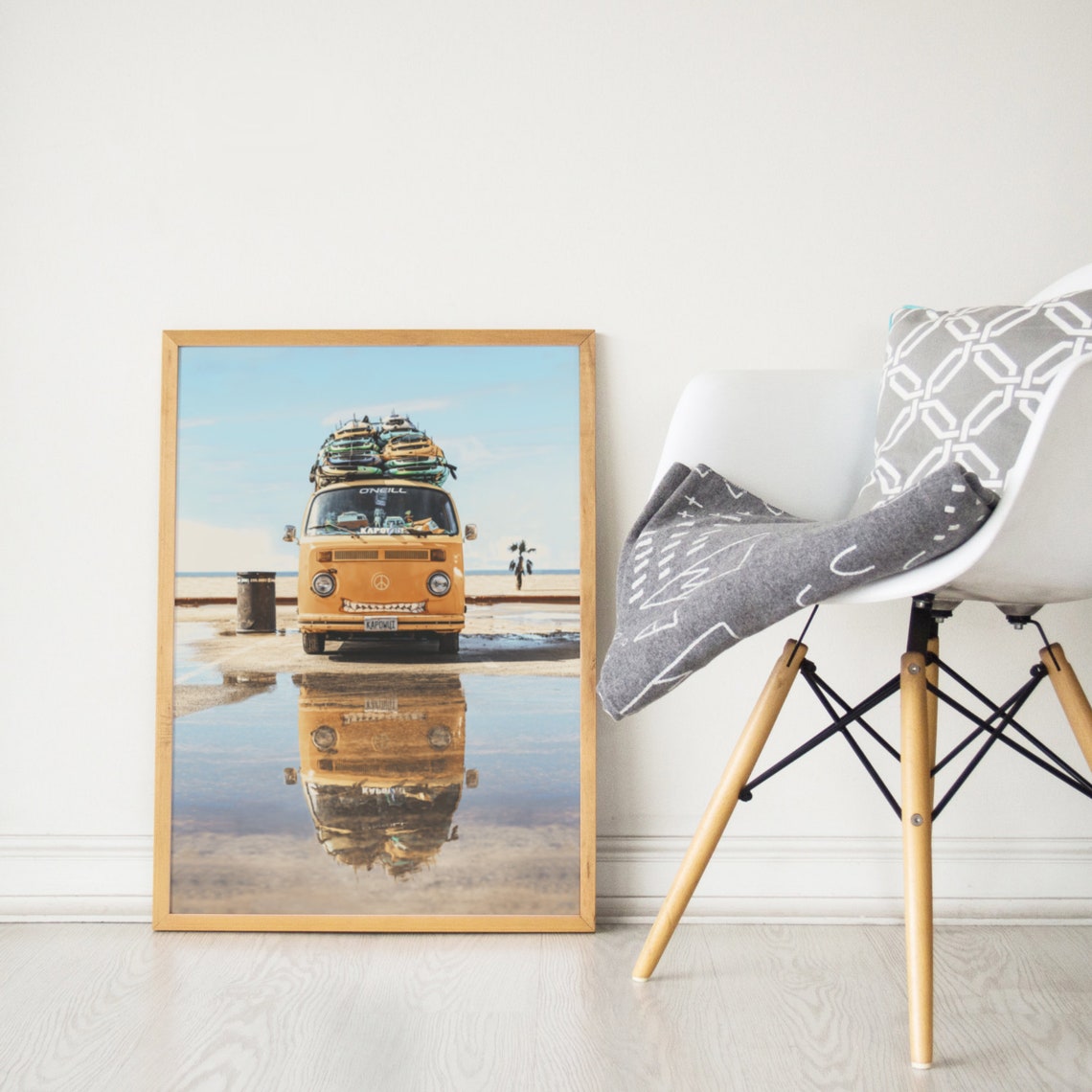 VW Camper Print Campervan Poster Travel Print Summer Print | Etsy