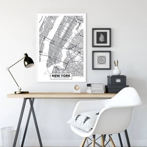 New York Map Print, New York Map Poster, Printable NYC, City Poster ...