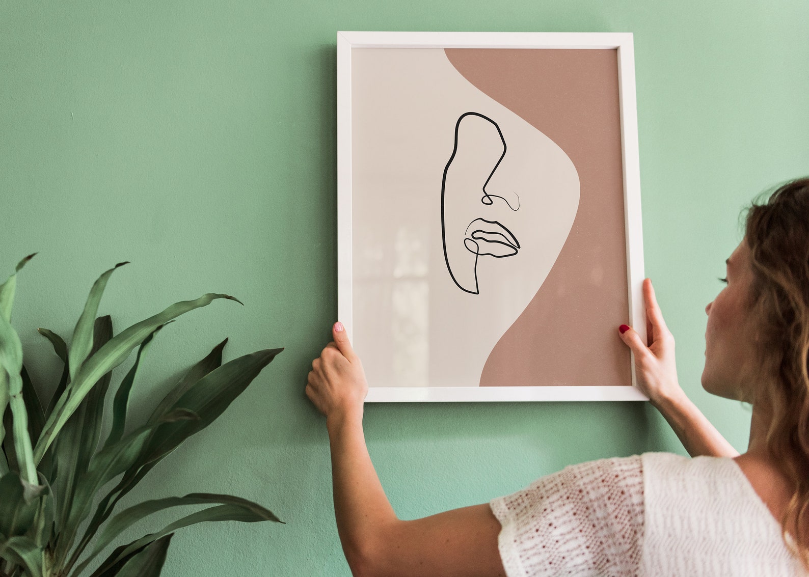Line Art Woman Print, Minimal Woman Line, Female Poster, Minimalist ...