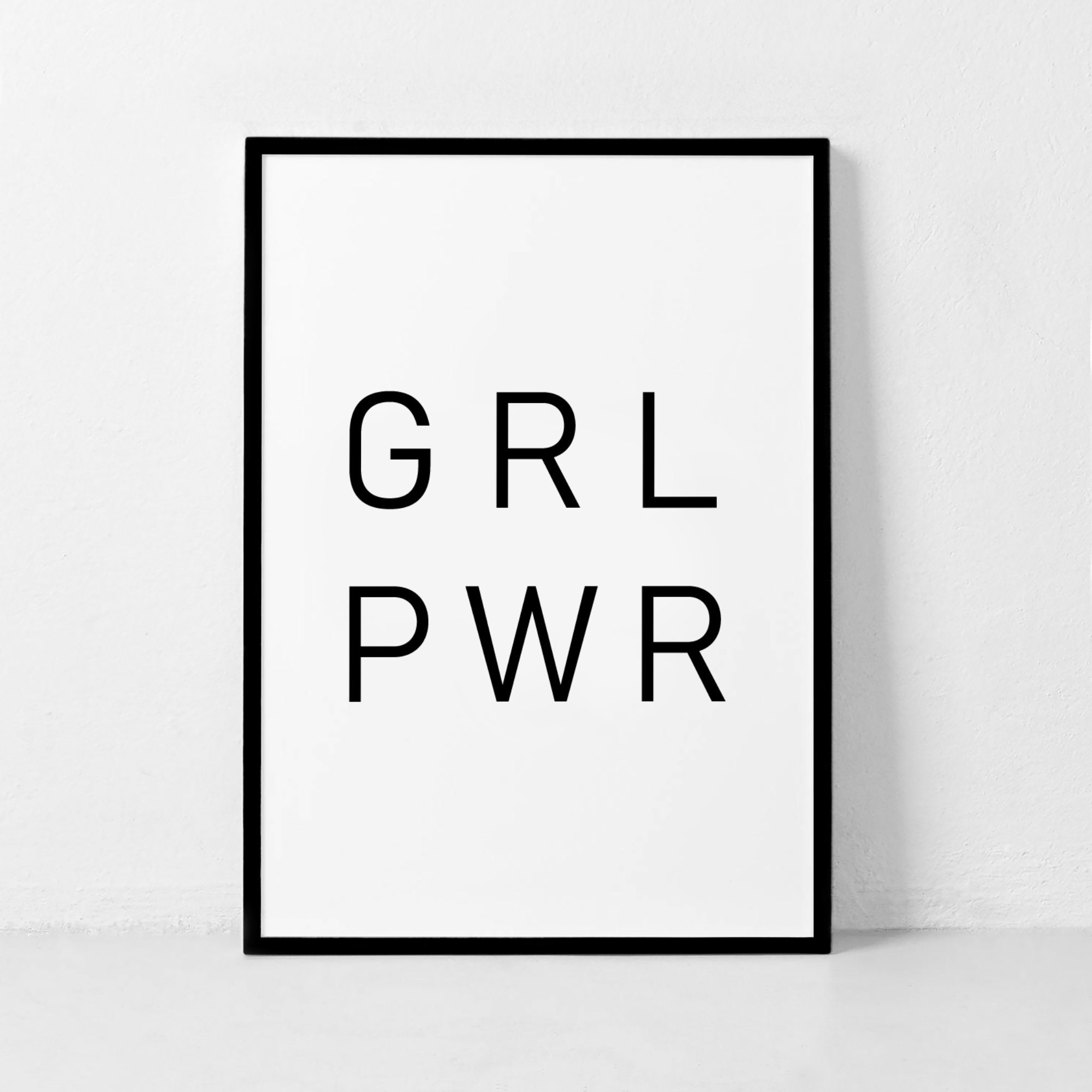 Grl Pwr Print Girl Power Print Feminist Prints Bedroom Wall | Etsy