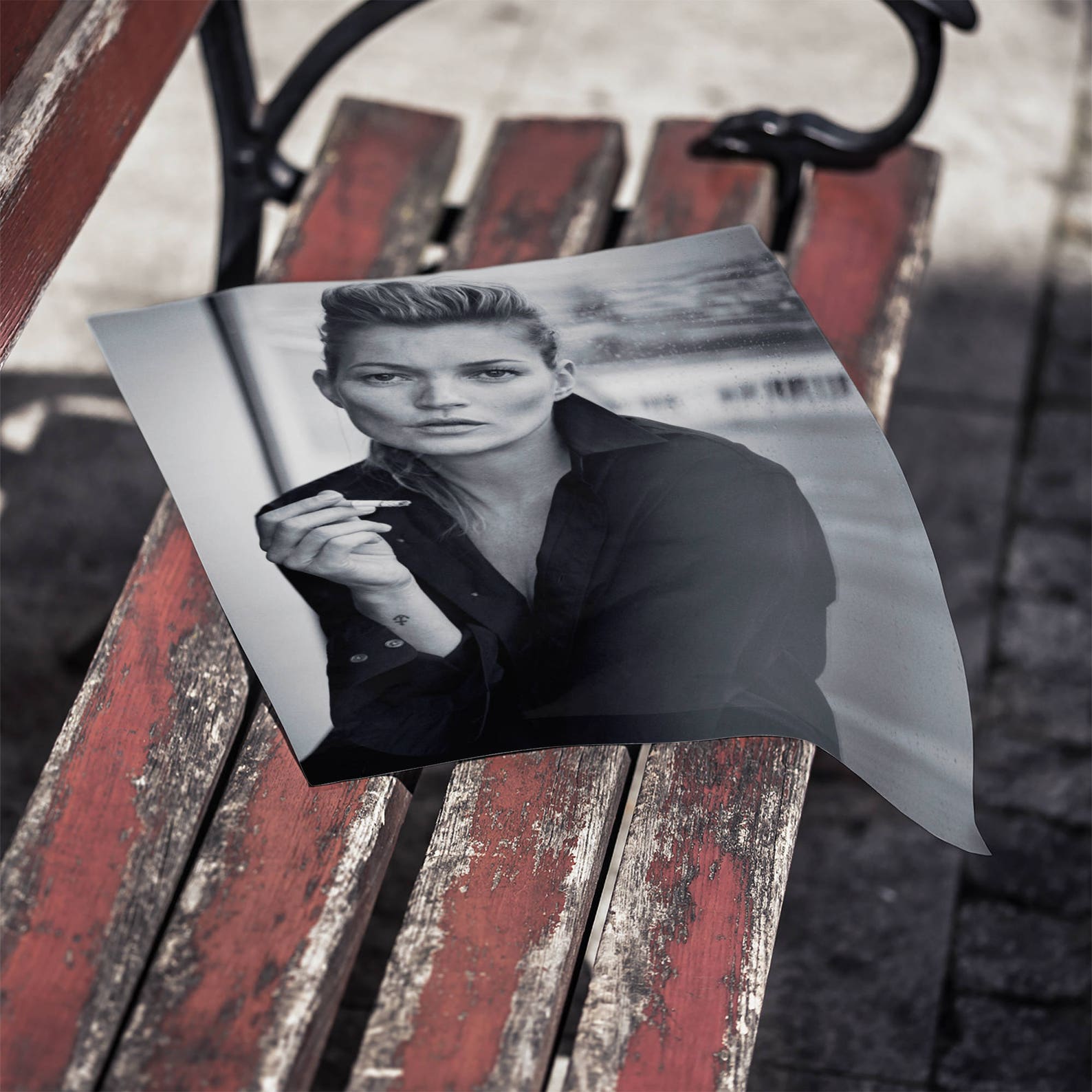 Kate Moss Print Kate Moss Poster Fashion Print Black and | Etsy