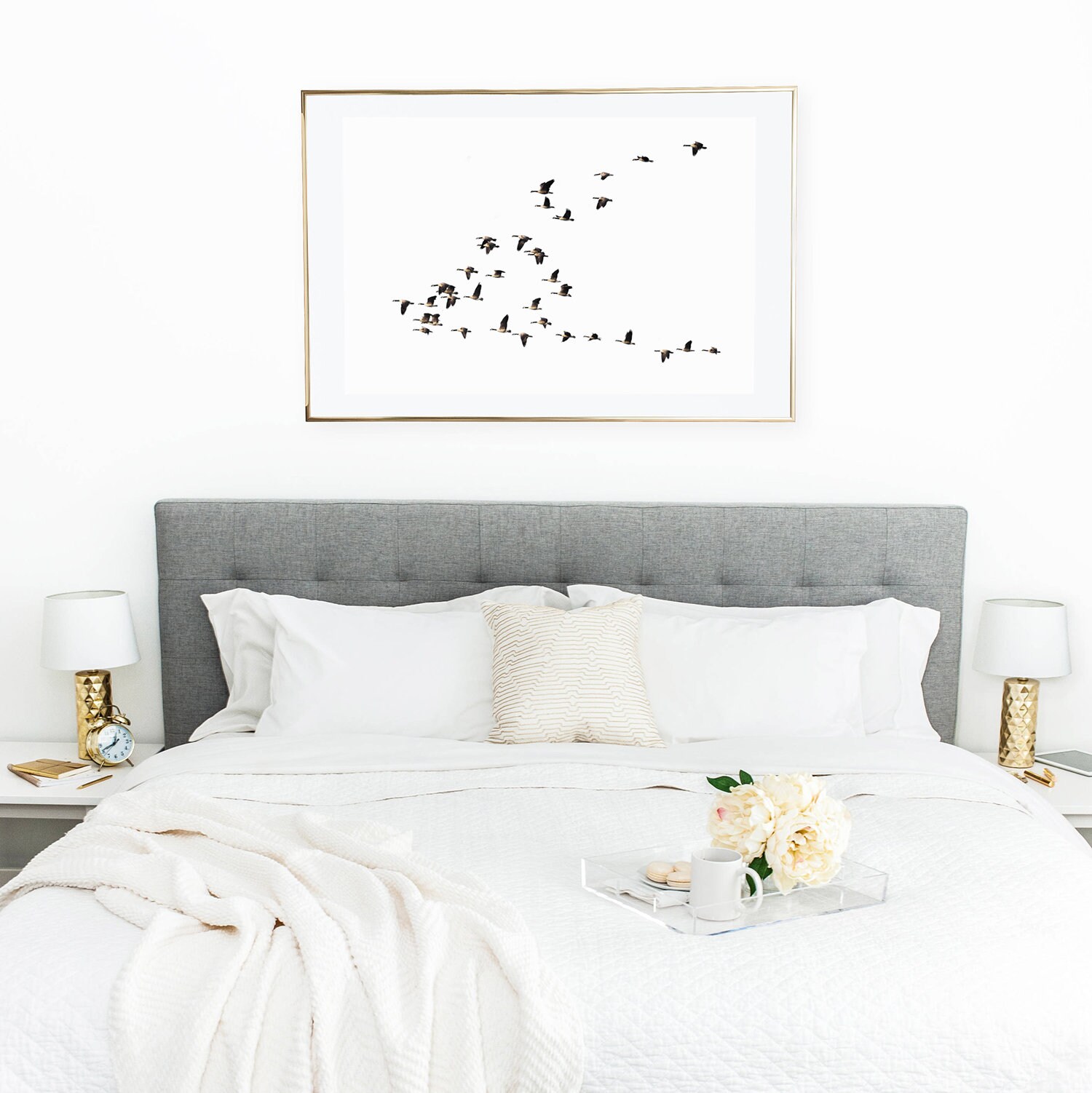 Flying Bird Print Scandinavian Print Minimalist Bird Print | Etsy