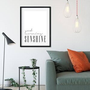 Good Morning Sunshine, Inspirational Poster, Printable Poster, Morning ...