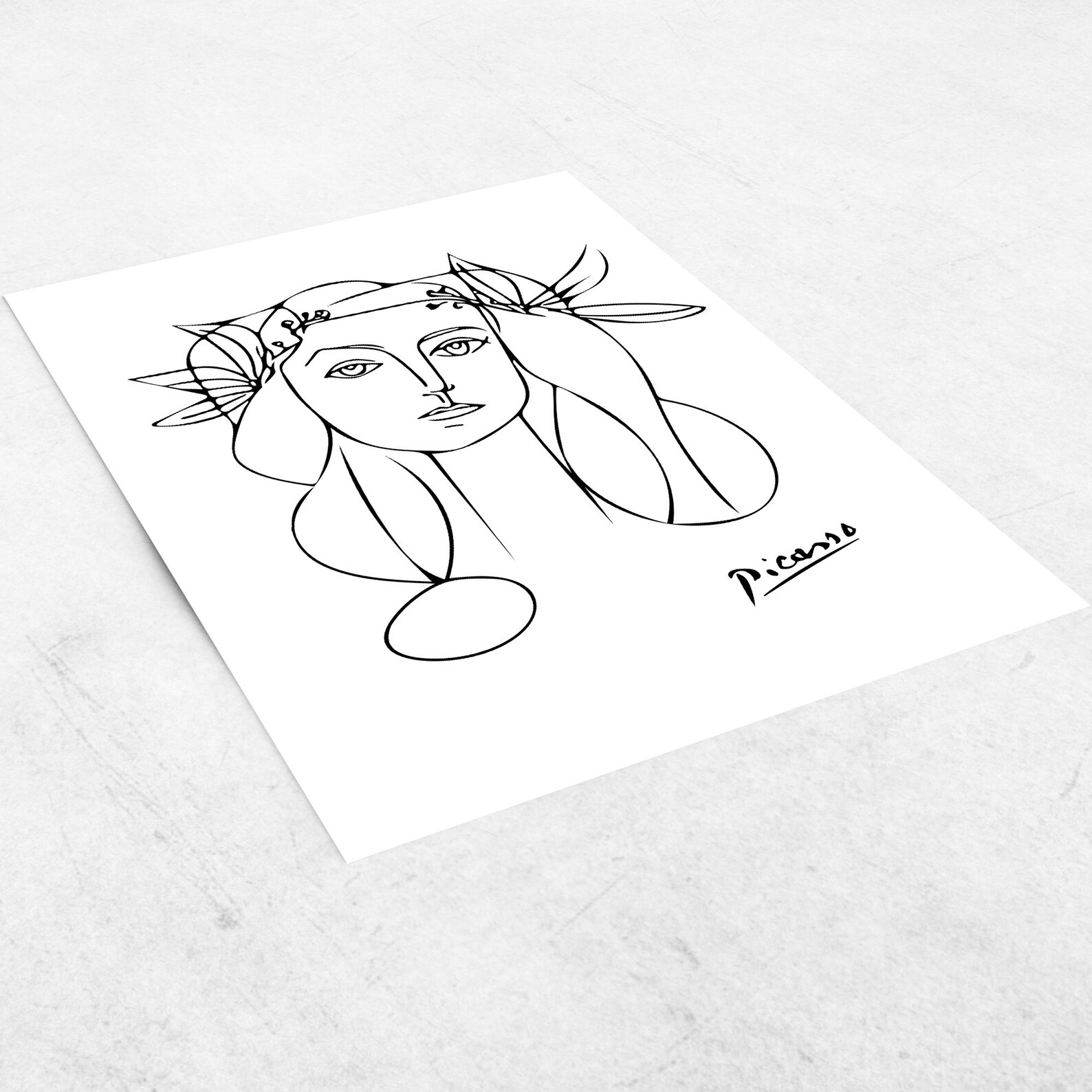 Picasso Art Print Set Head of A Woman Sketch Picasso Poster Picasso ...