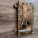 Upcycled Car Clutch Wall Clock. Large Urban Clock. Handforged Wrenches ...