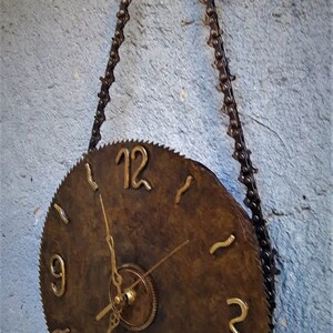 Upcycled Wall Clock From a Metal Disk - Etsy