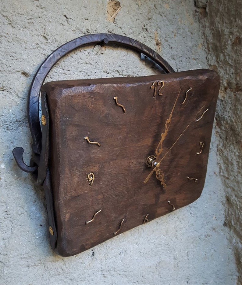 Refurbished Wood Wall Clock. Rustic Wall Clocks. - Etsy