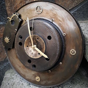 Upcycled Mercedes Benz Brake Disc Clock. Industrial Design Clock. Urban ...