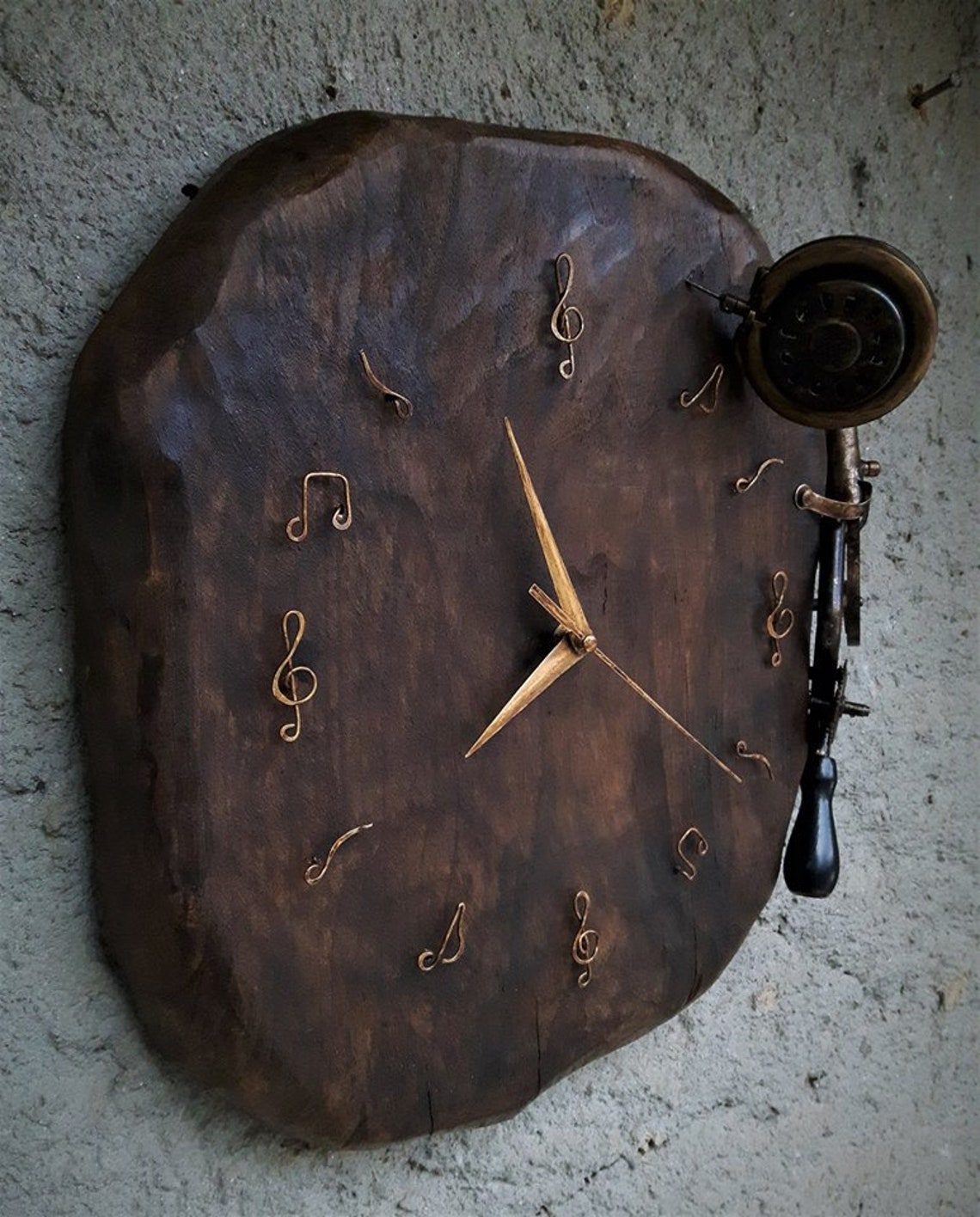 Solid Handmade Wall Clock. Wooden wall clocks. Handmade wall | Etsy