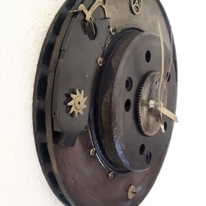 Upcycled Mercedes Benz Brake Disc Clock. Industrial Design Clock. Urban ...