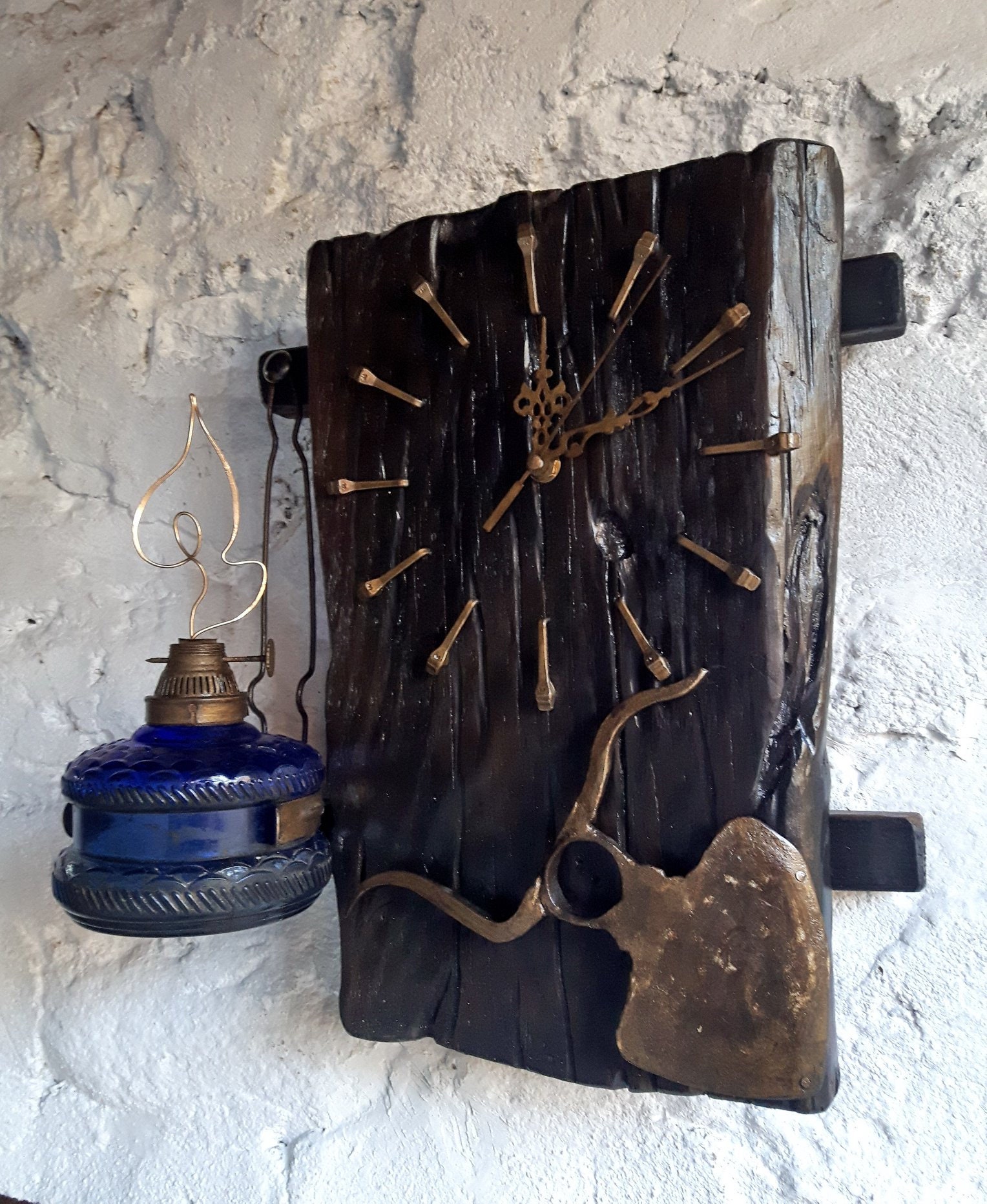 Wood Wall Clock Rustic Wall Clock Modern Wall Clock | Etsy