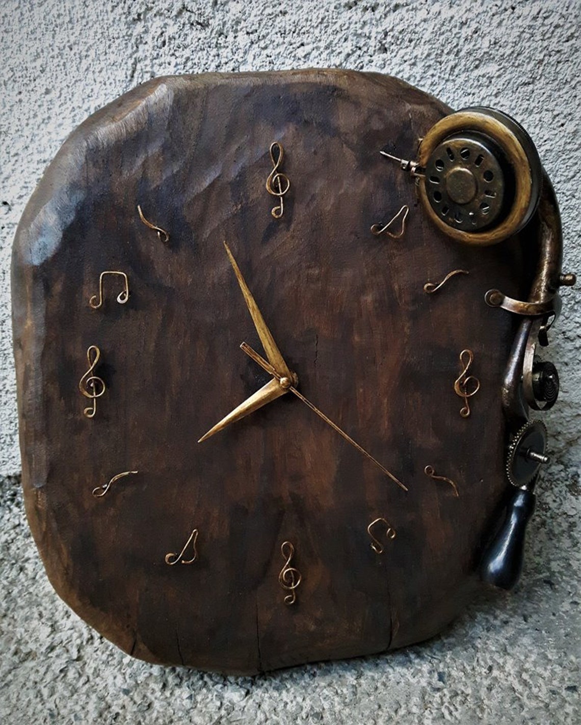 Solid Handmade Wall Clock. Wooden wall clocks. Handmade wall | Etsy