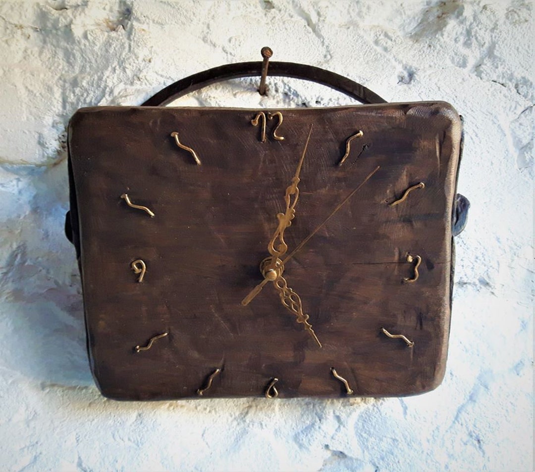 Refurbished Wood Wall Clock. Rustic Wall Clocks. - Etsy