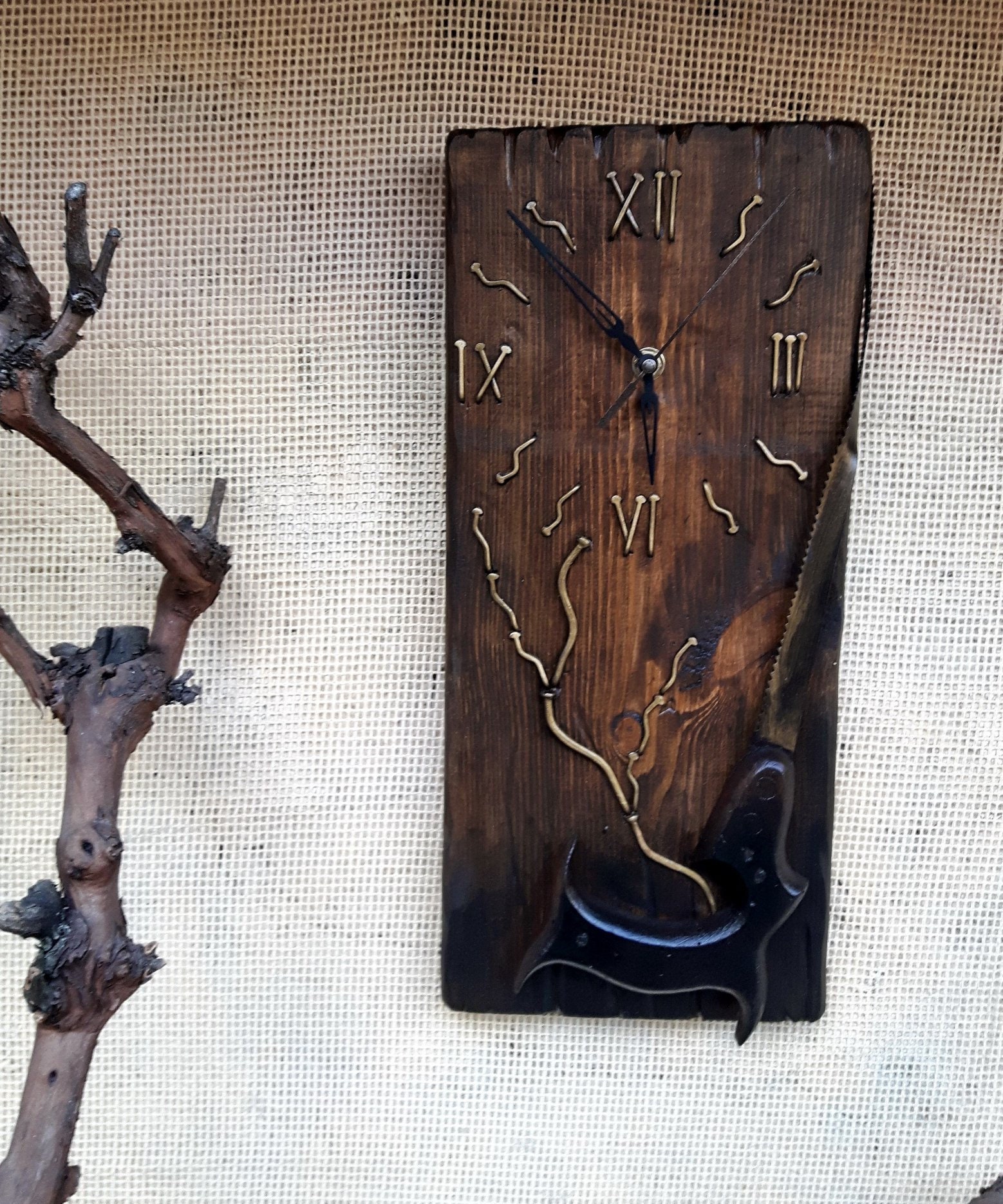 Handmade Wall Clock - Custom Wall Clock - Large Wall Clock ...